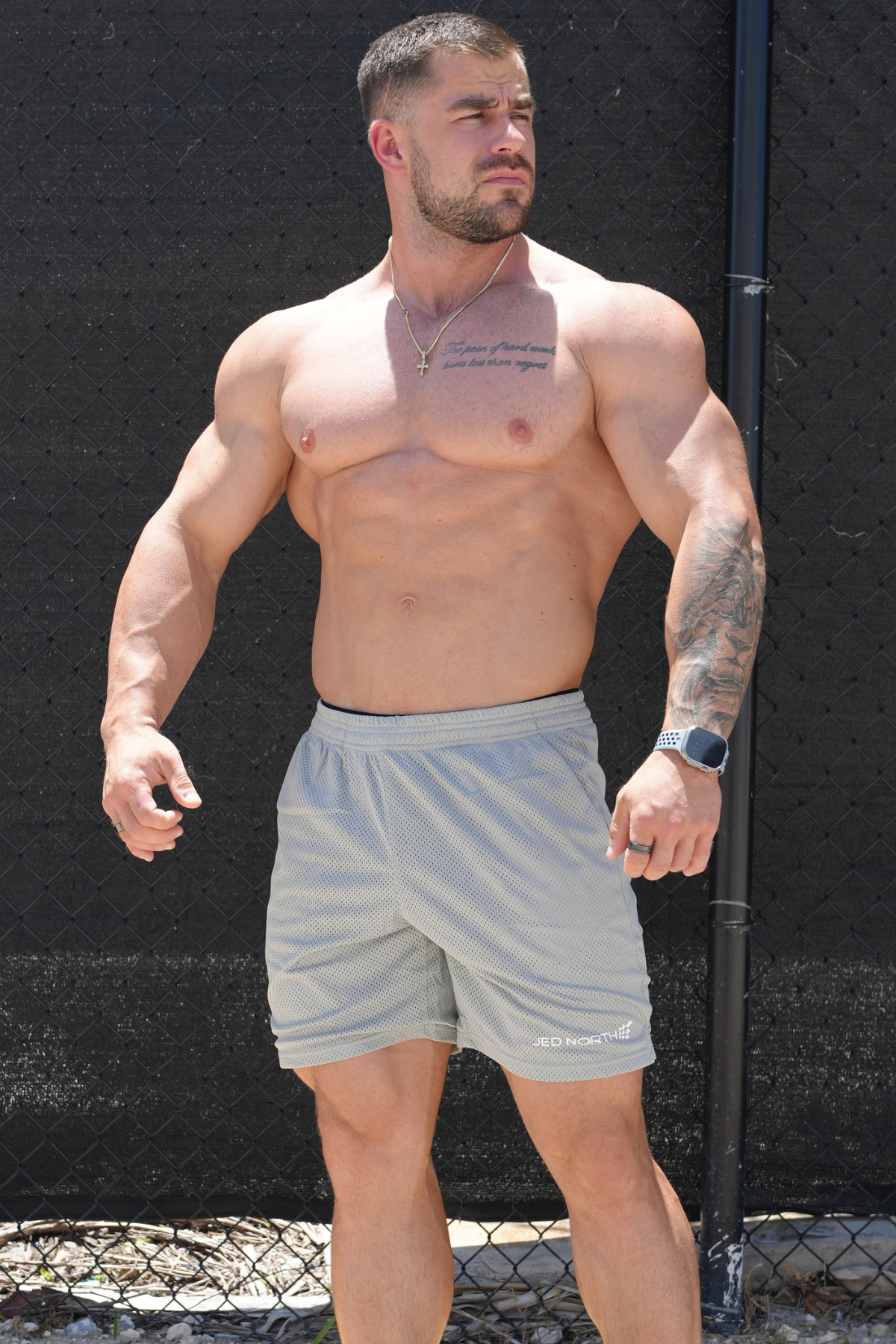 Jersey Mesh 7.5" Gym Shorts - Polar Silver – Jed North